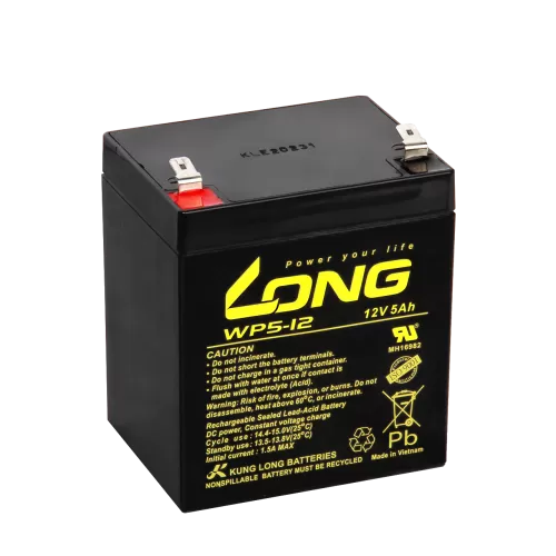 Bateria VRLA Long WP5-12 - Alta performance para nobreaks